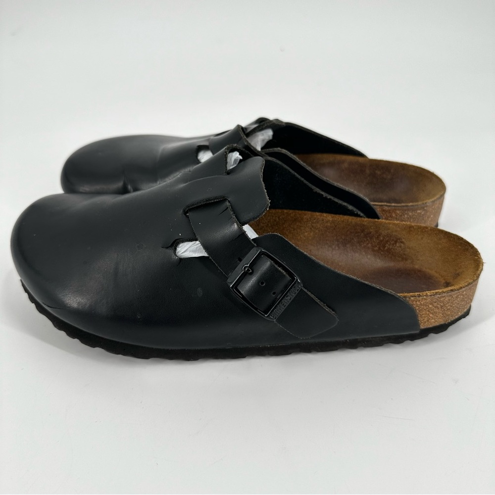 Birkenstock Boston Smooth Leather Clogs Size 40 - Gem